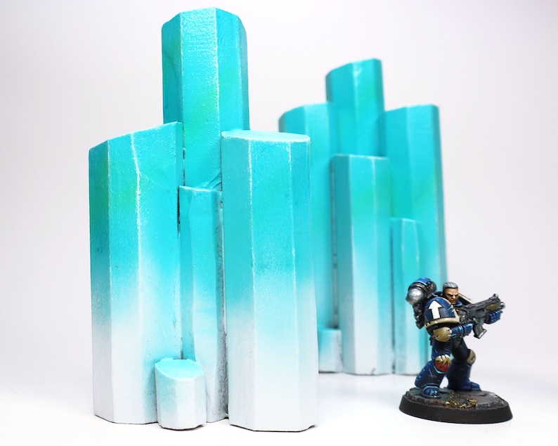 Premium Ice Pillar Terrain Set handmade for Warhammer 40k - Etsy