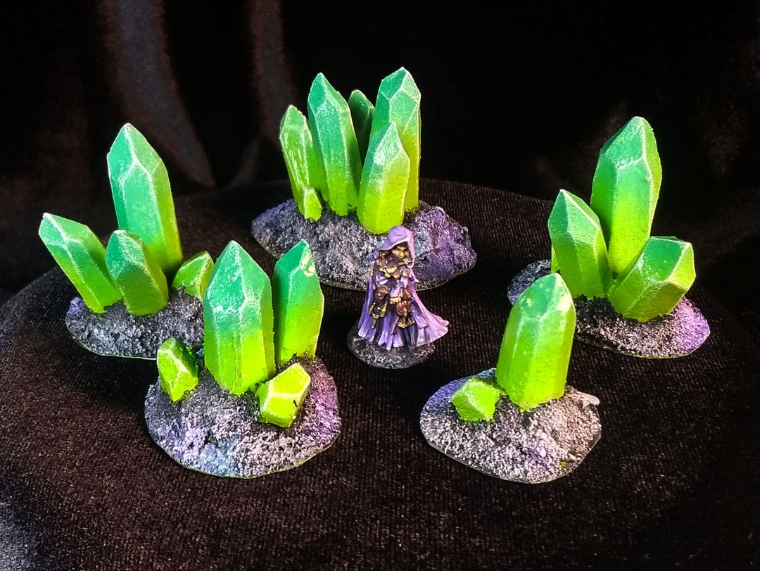 Cave Crystals Scatter Wargame Terrain -- Dungeons and Dragons ...