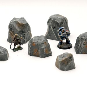 Customizable Modular Boulder Terrain Sets for Rpgs & Wargames - Choose ...
