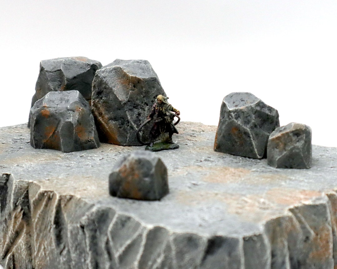 Customizable Modular Boulder Terrain Sets for Rpgs & Wargames - Choose ...