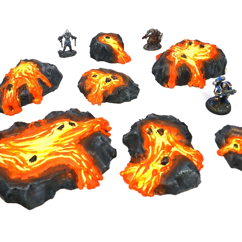 Wargaming Terrain Lava - Etsy