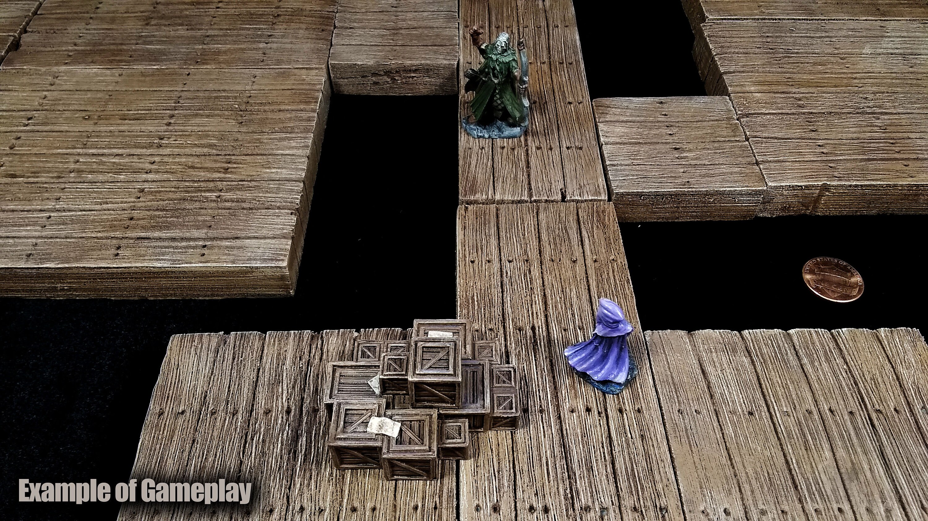 Modular Wood Dungeon Tiles handmade Painted Wooden for - Etsy