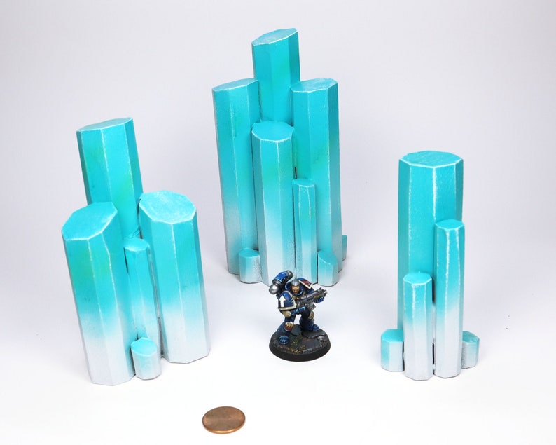 Premium Ice Pillar Terrain Set handmade for Warhammer 40k - Etsy