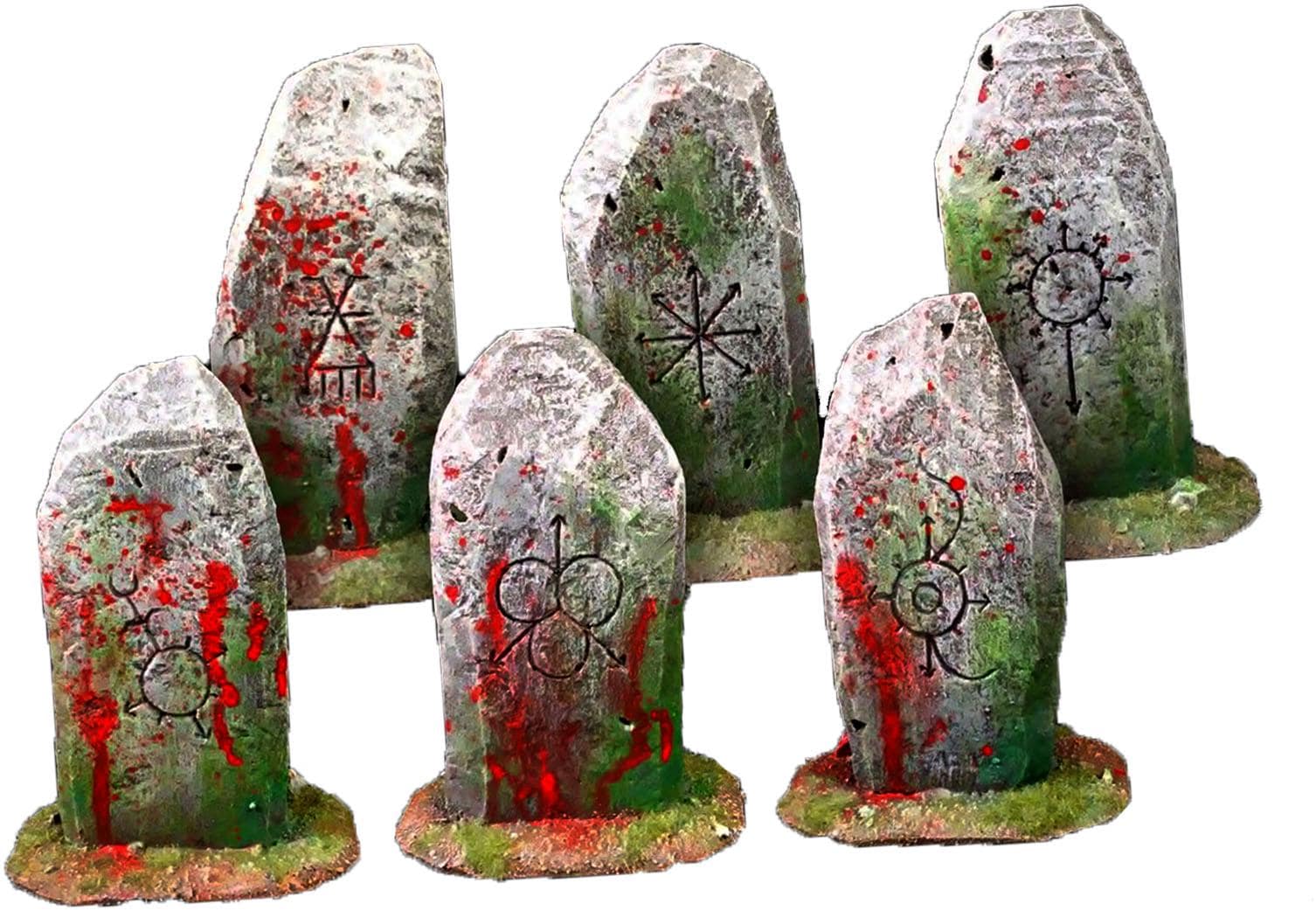 Bloody Chaos Standing Stones, Warhammer 40k Terrain Scenery (set of 6 ...