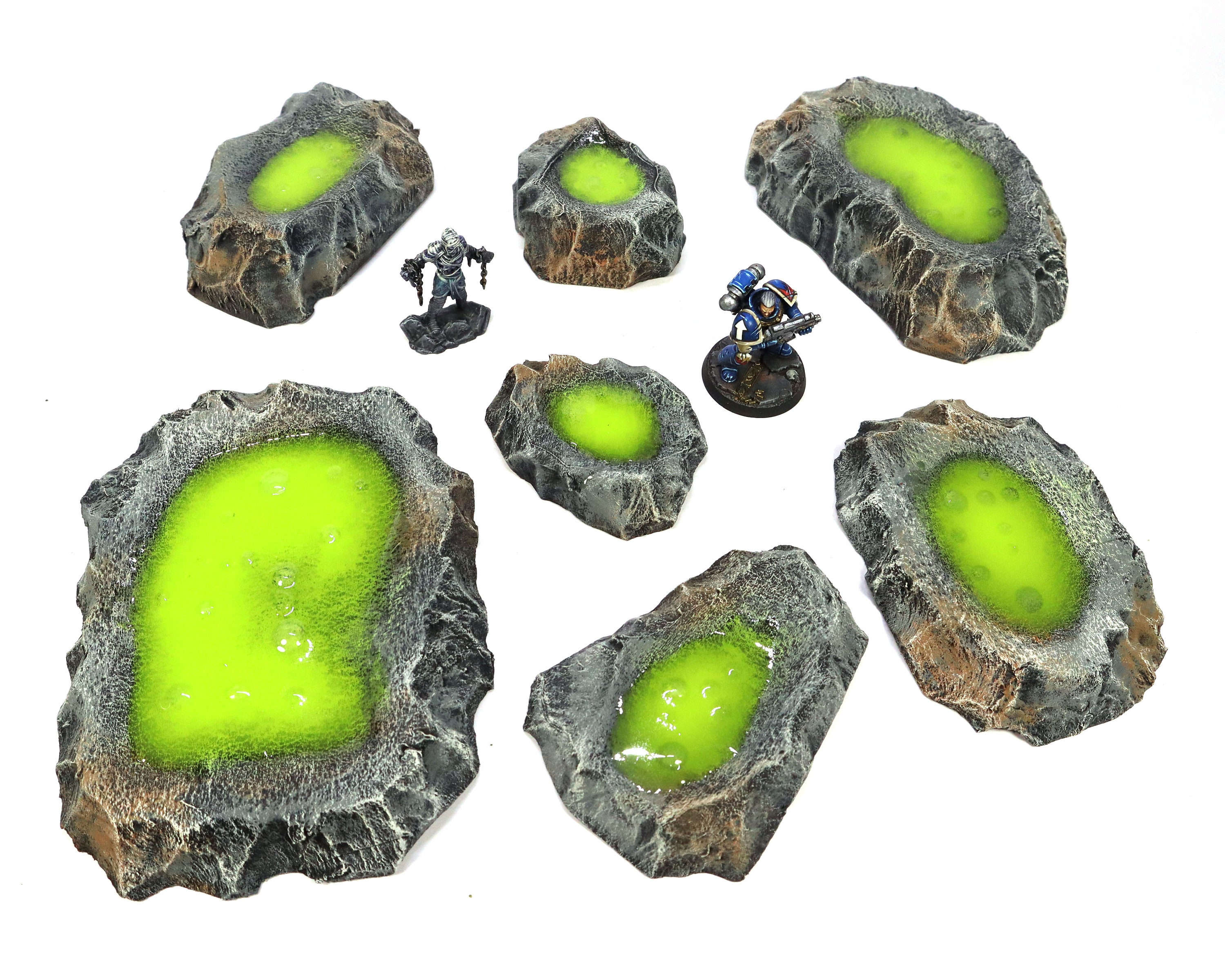 Handmade Acid Pools Terrain Set: RPG & Wargaming Scenery - Etsy