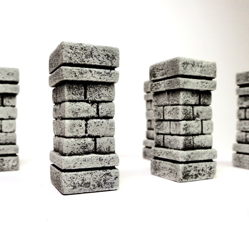 Quality Stone Pillar Set - Exceptionally Hand Crafted Dnd Terrain for ...