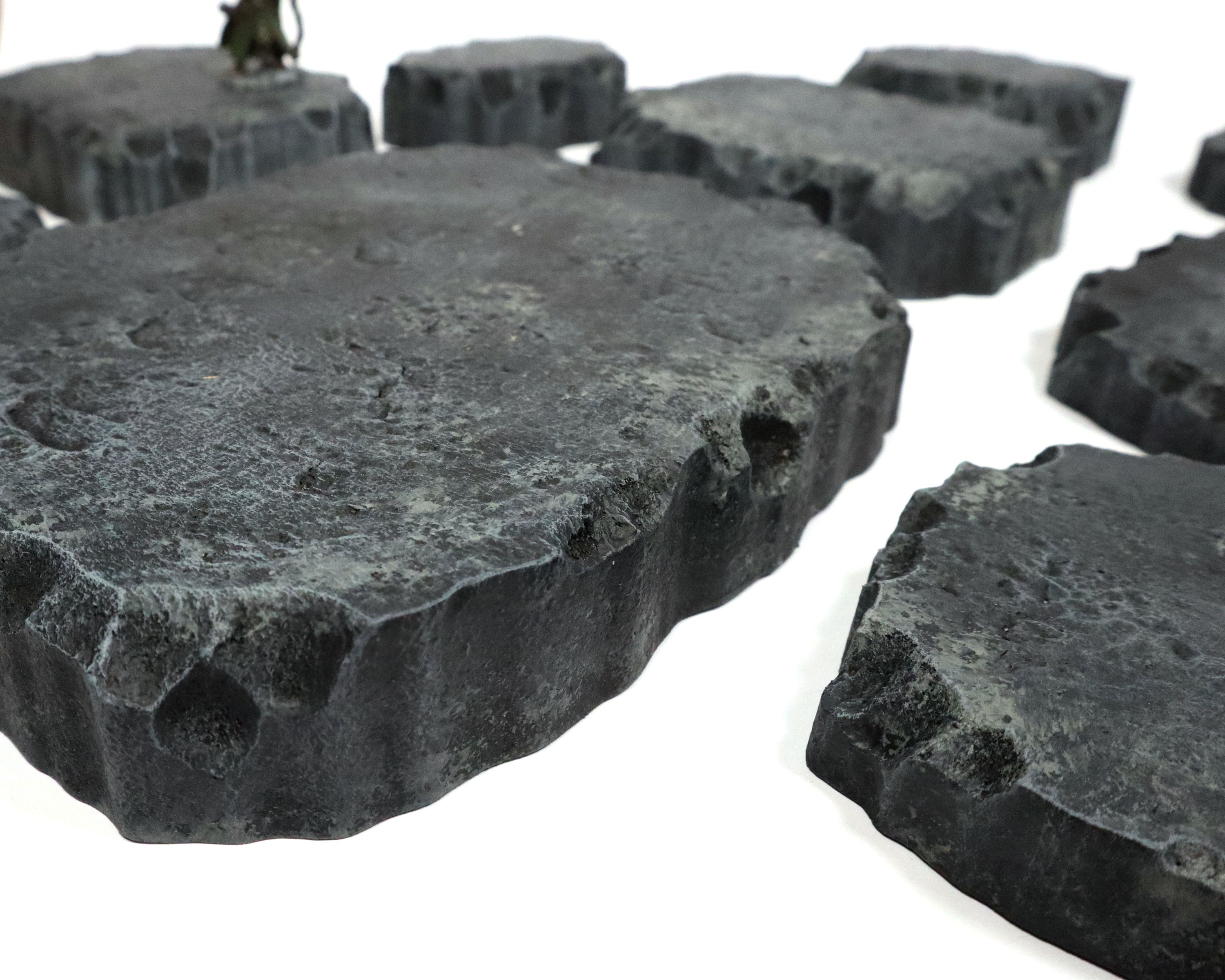 Handmade Basalt Black Stacking Hills premium Modular Terrain - Etsy