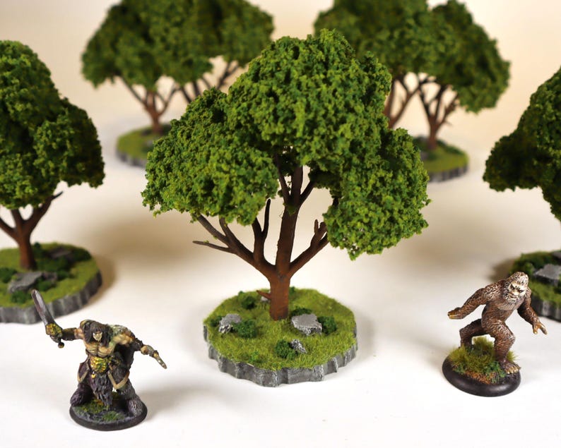 Handmade Forest Tree Terrain: Tabletop RPG & Wargaming Scenery - Etsy
