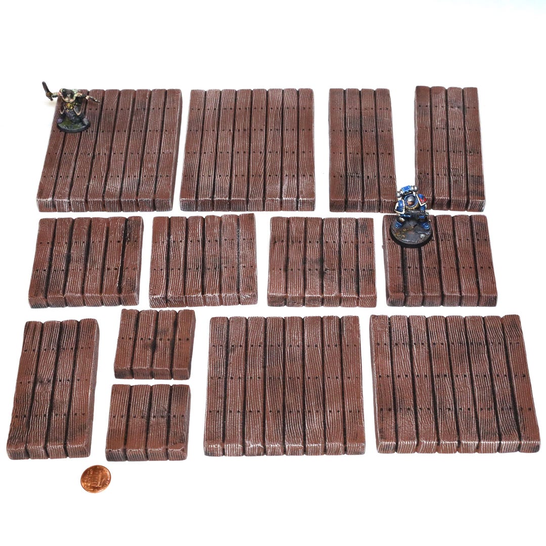 Handmade Modular Wood Dungeon Tiles: Tabletop RPG Terrain - Etsy