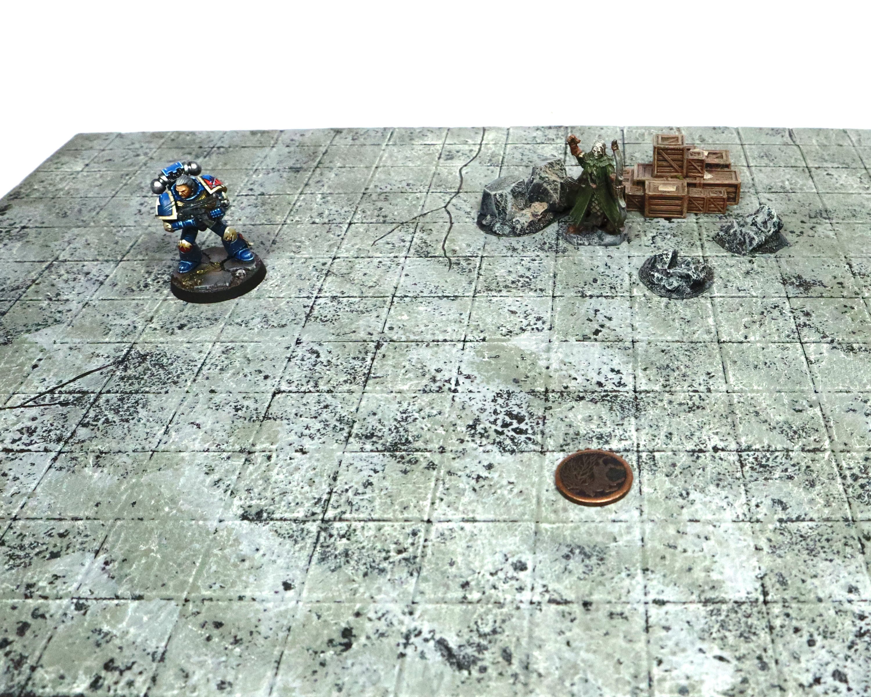 Handmade Reversible Battle Grid Board: Dual Terrain Dnd RPG Scenery ...