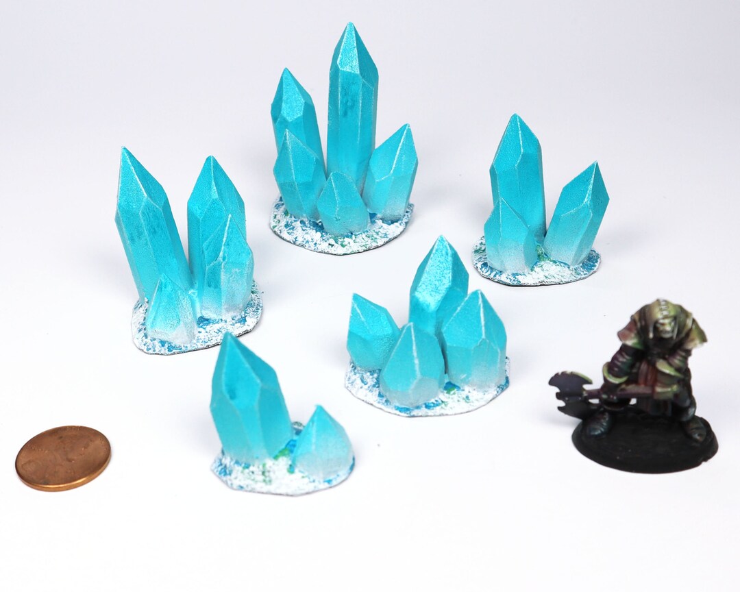 Handmade Ice Crystal Scatter Terrain: Dungeons and Dragons, Wargaming ...