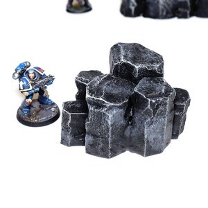 Hexagonal Basalt Pillar Formations | Handmade Wargame & RPG Terrain - Etsy
