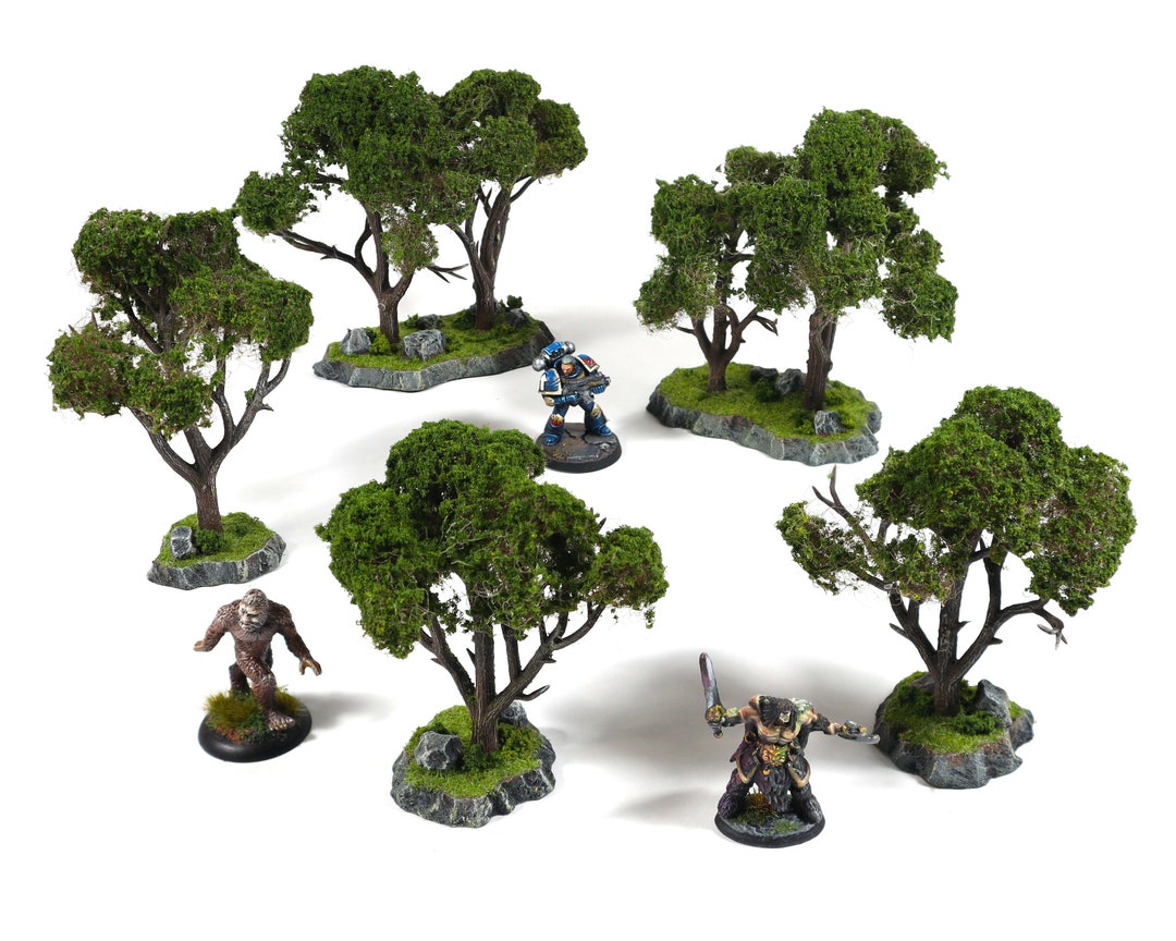Handmade Forest Tree Terrain: Tabletop RPG & Wargaming Scenery - Etsy