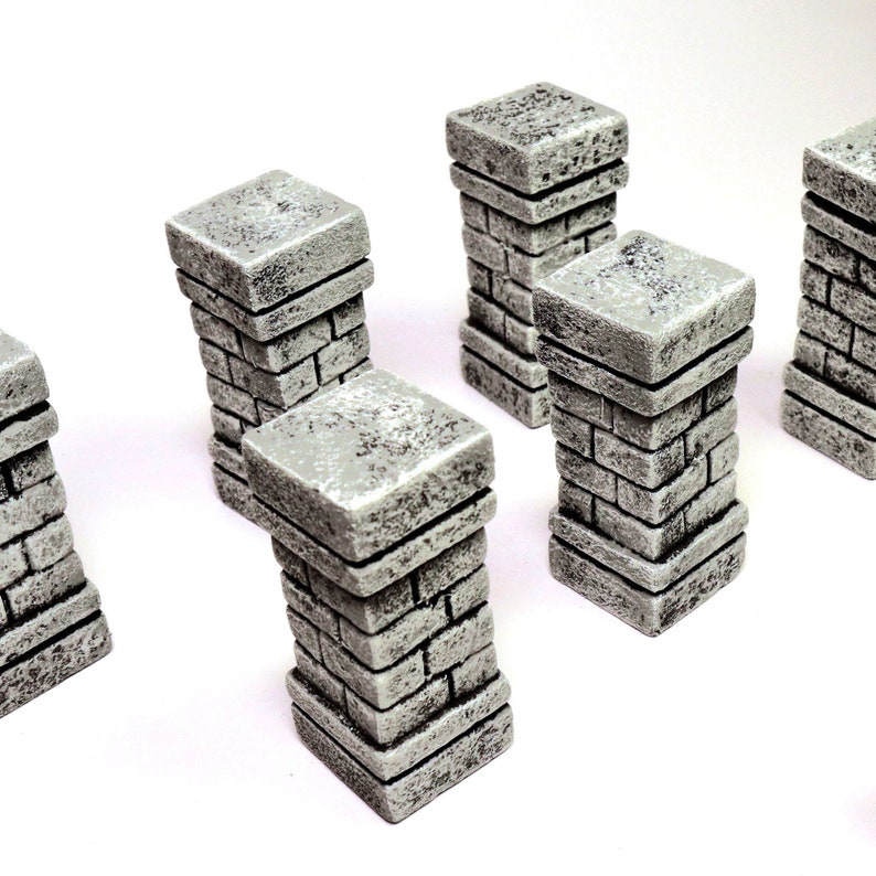 Quality Stone Pillar Set Exceptionally Hand Crafted Dnd - Etsy