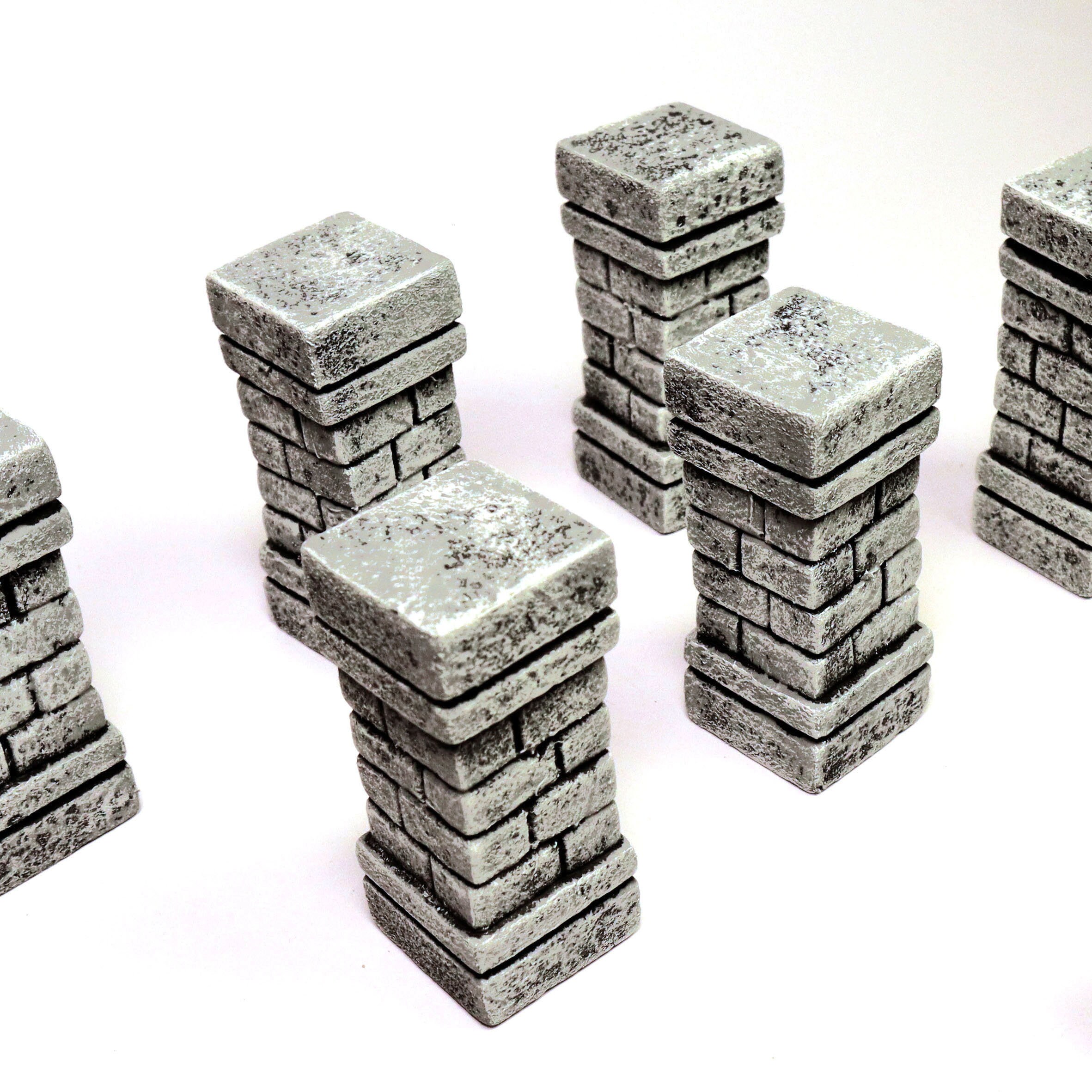 Quality Stone Pillar Set - Exceptionally Hand Crafted Dnd Terrain for ...