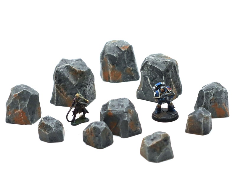 Customizable Modular Boulder Terrain Sets for Rpgs & Wargames - Choose ...