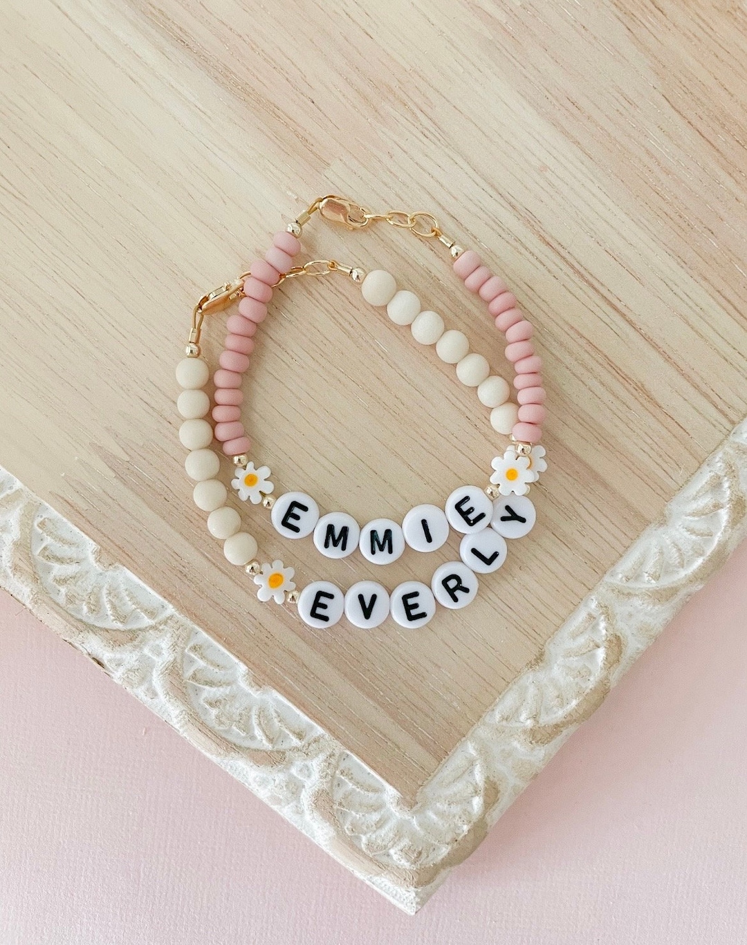 Girl Bracelet, Daisy Name Bracelet, Baby Bracelet, Custom Name Bracelet ...