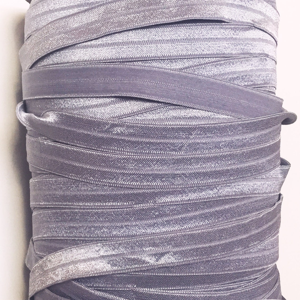 1/2" Fold Over Satin Elastic by the Yard, Sewing FOE Elastic, Lingerie ...