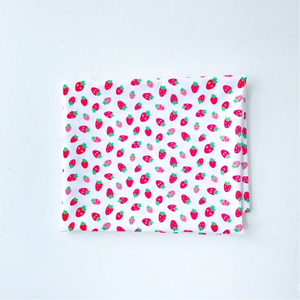 Strawberry Fabric - Etsy