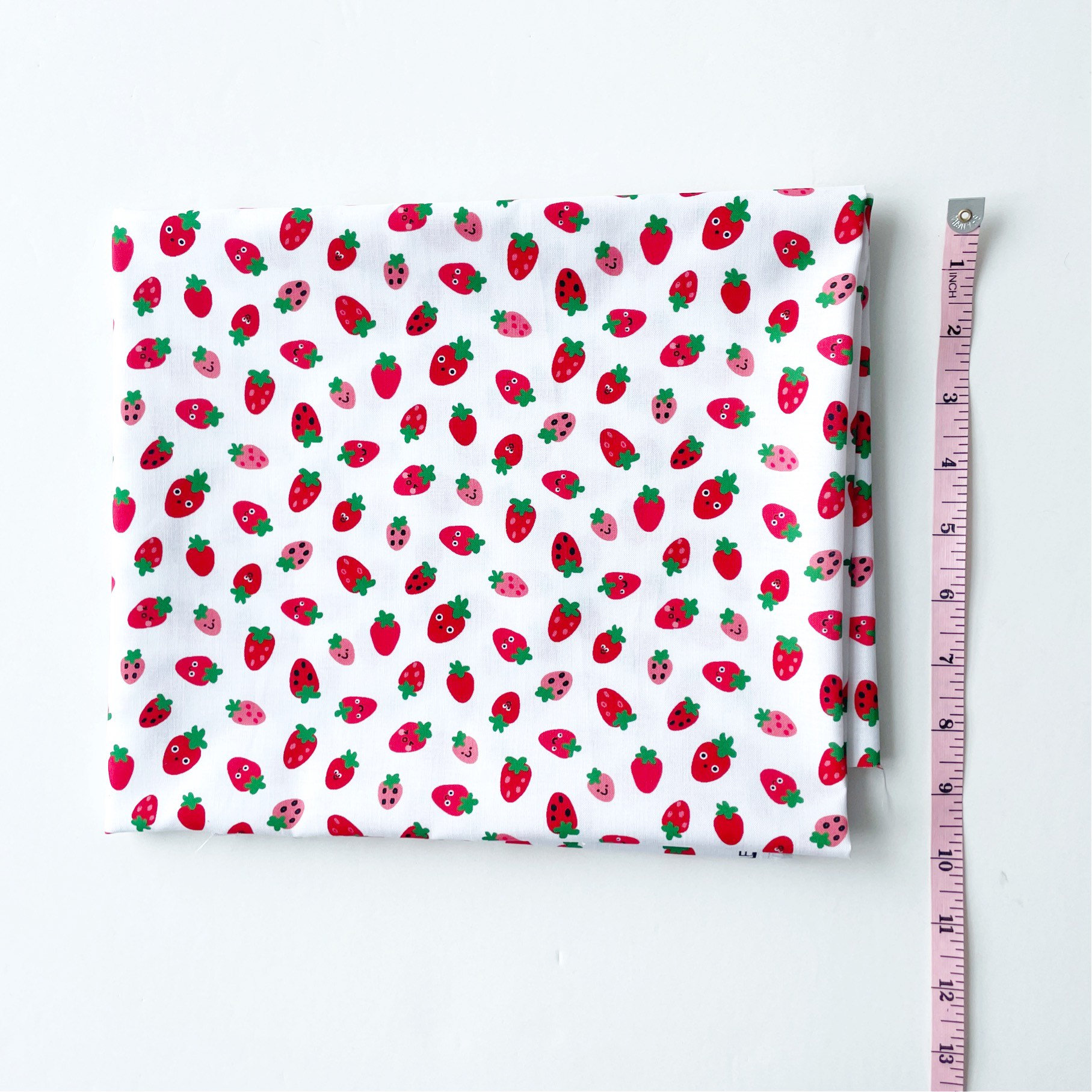 Strawberry Print Cotton, Sewing Fabric, 100% Cotton , Fun Cute Print ...