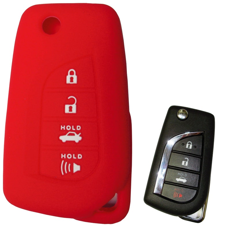 Keyless Entry Key Fob Rubber Remote Cover Fits Toyota Flip Key - Etsy