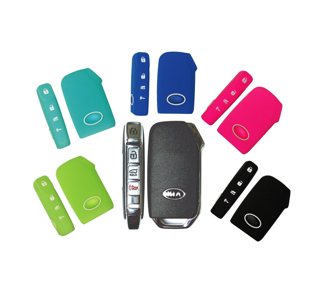 Keyless Entry Key Fob Silicone Rubber Remote Cover Fits Kia 2020 2021 ...