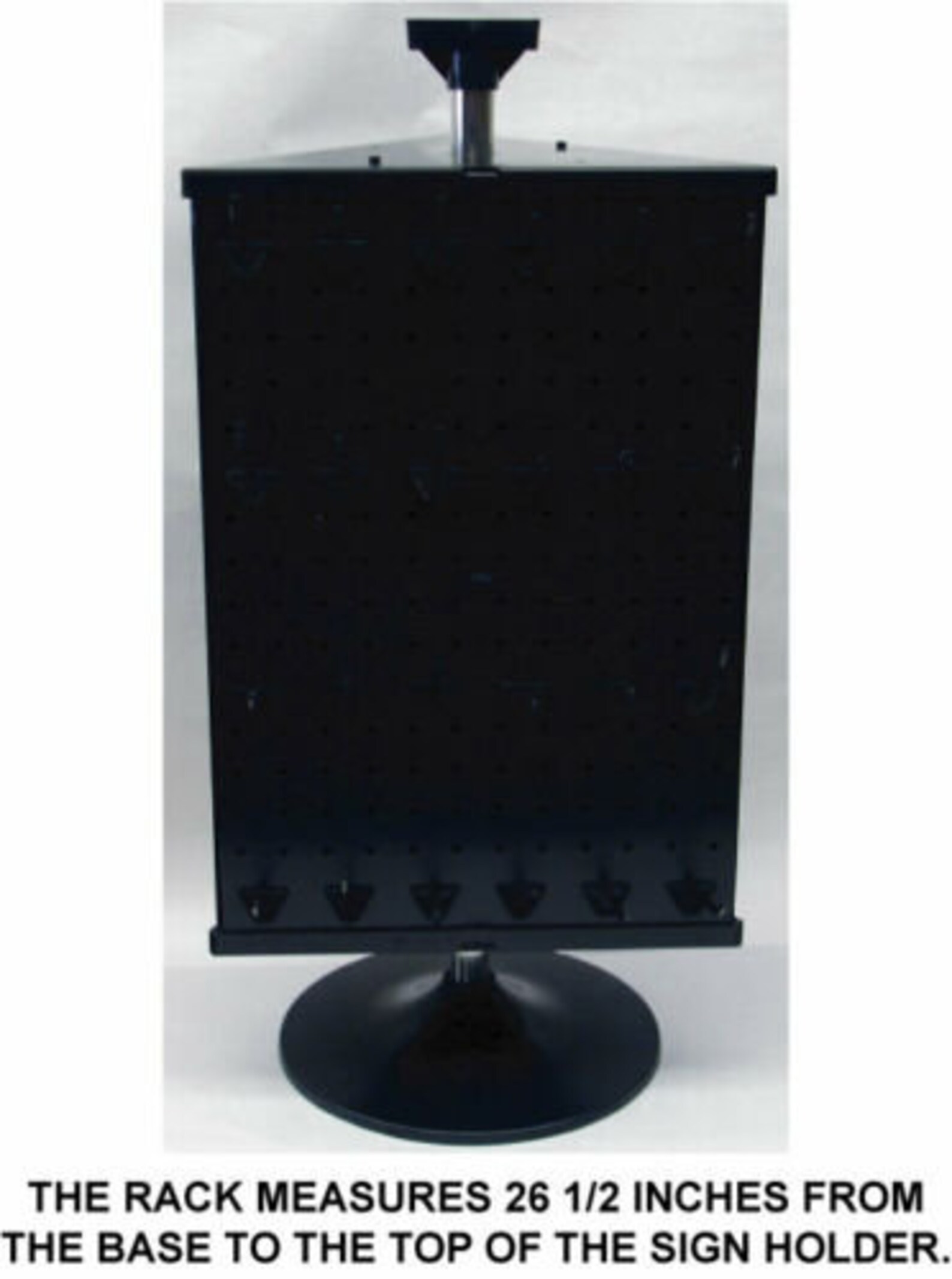 3 Sided Black Plastic Counter Top Peg Board Spinner Rack - Etsy