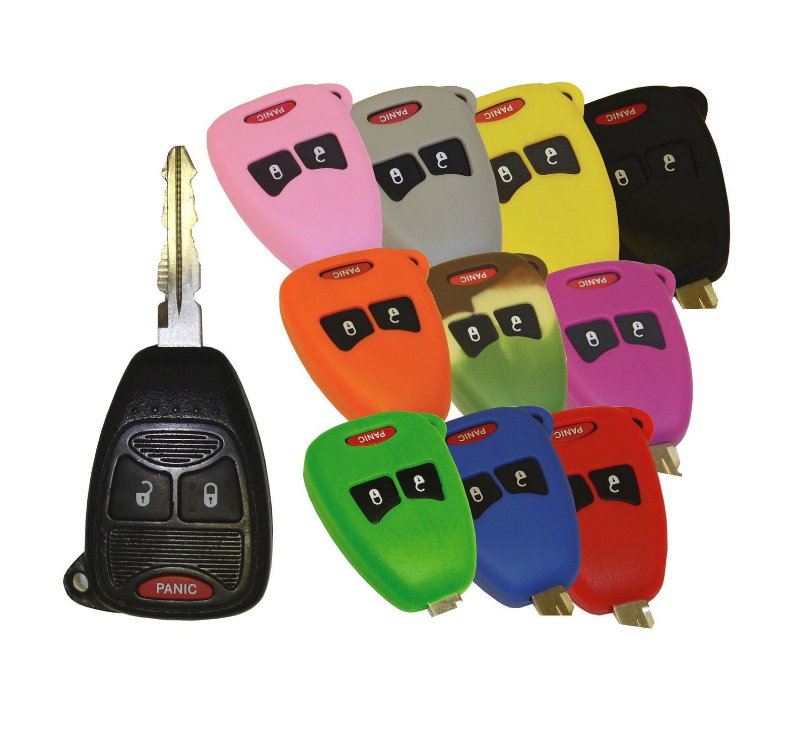 Keyless Entry Remote Rubber Key Fob Cover Fits Dodge Chrysler - Etsy