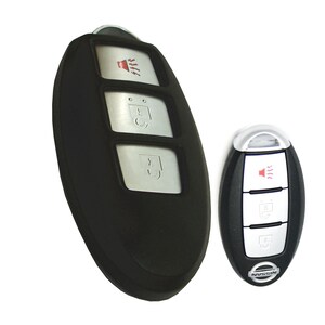 Keyless Entry Remote Rubber Key Fob Cover Fits Nissan 370Z Juke Leaf ...