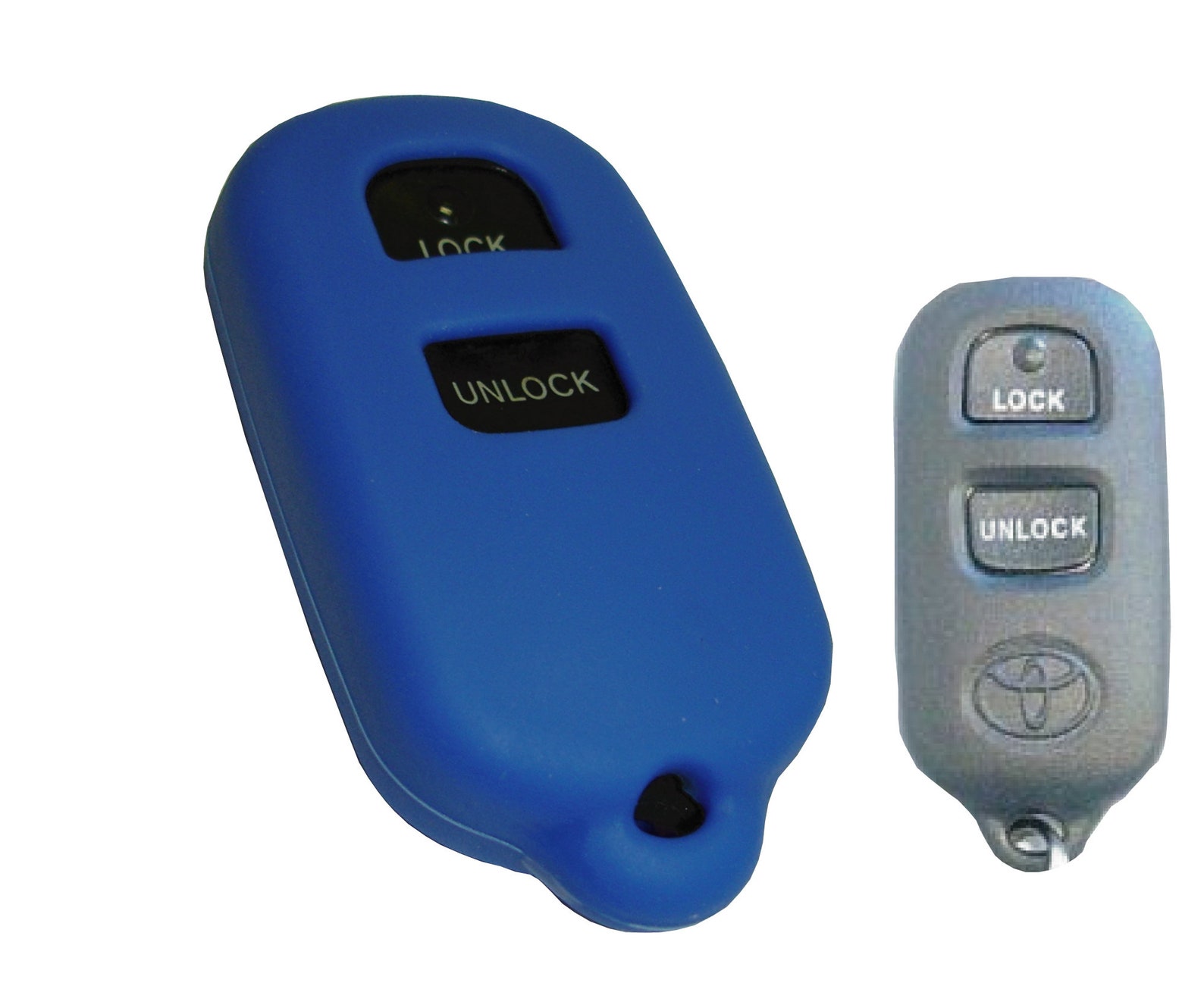 Toyota Keyless Entry Remote Rubber Key Fob Cover Camry Rav-4 Corolla ...