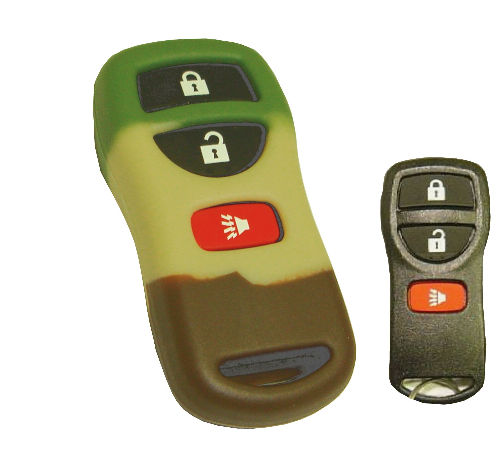 Nissan Keyless Entry Remote Rubber Key Fob Cover Frontier Xterra Titan ...
