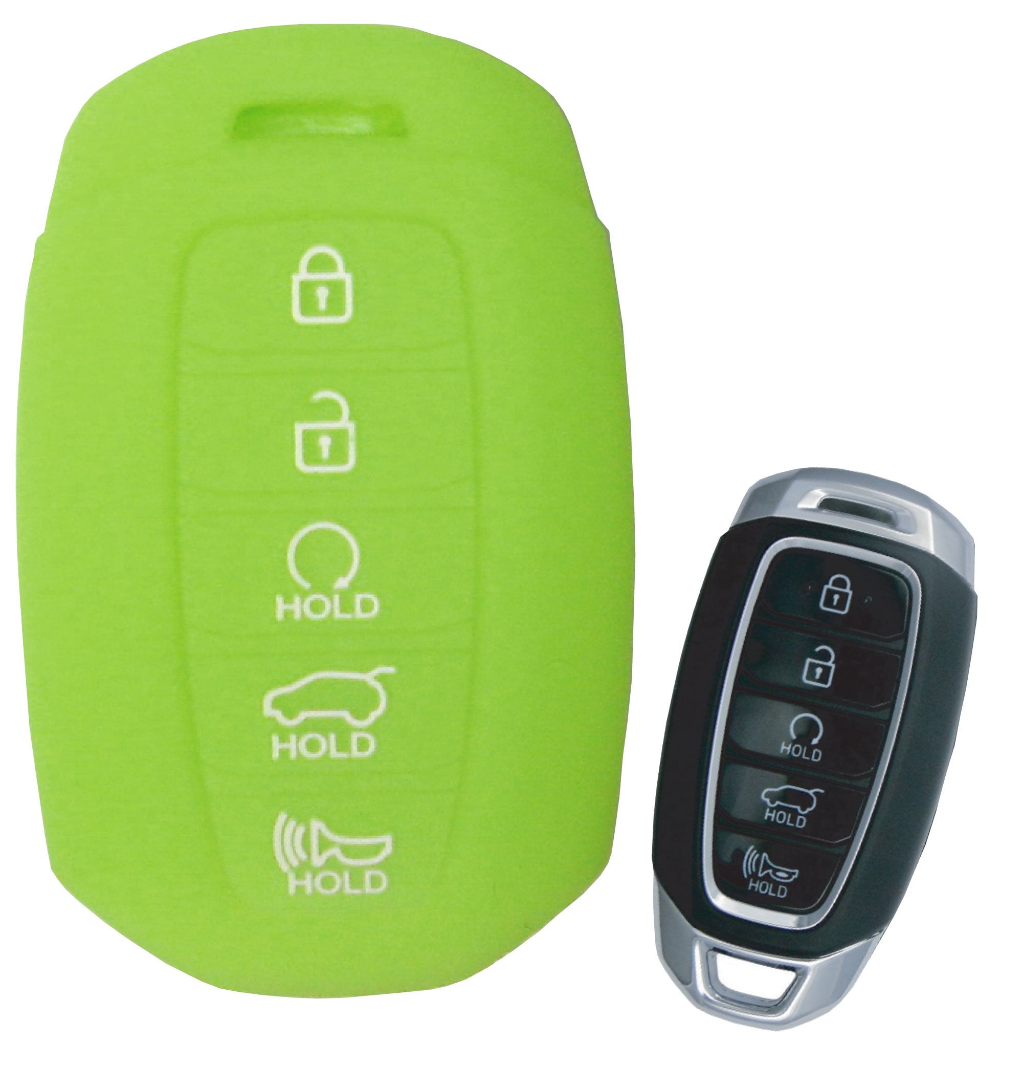 Keyless Entry Key Fob Rubber Remote Cover Skin Case for Hyundai ...