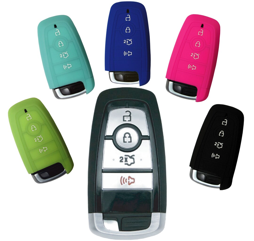 Keyless Key Fob Silicone Rubber Remote Cover Fits Ford 2019 2020 2021 ...
