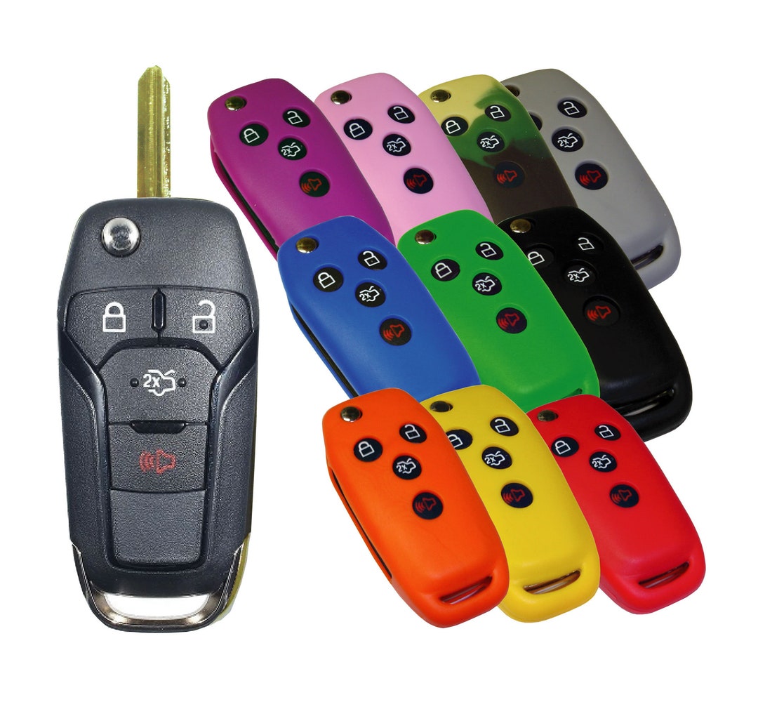 2-pack Keyless Entry Remote Key Fob Rubber Cover Fits Ford Flip Key ...