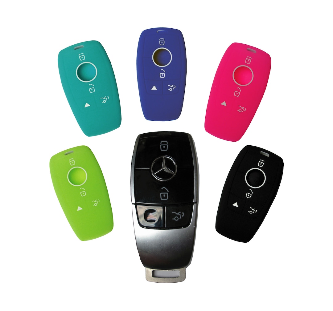 Key Fob Keyless Entry Silicone Rubber Remote Cover Fits Mercedes Benz ...