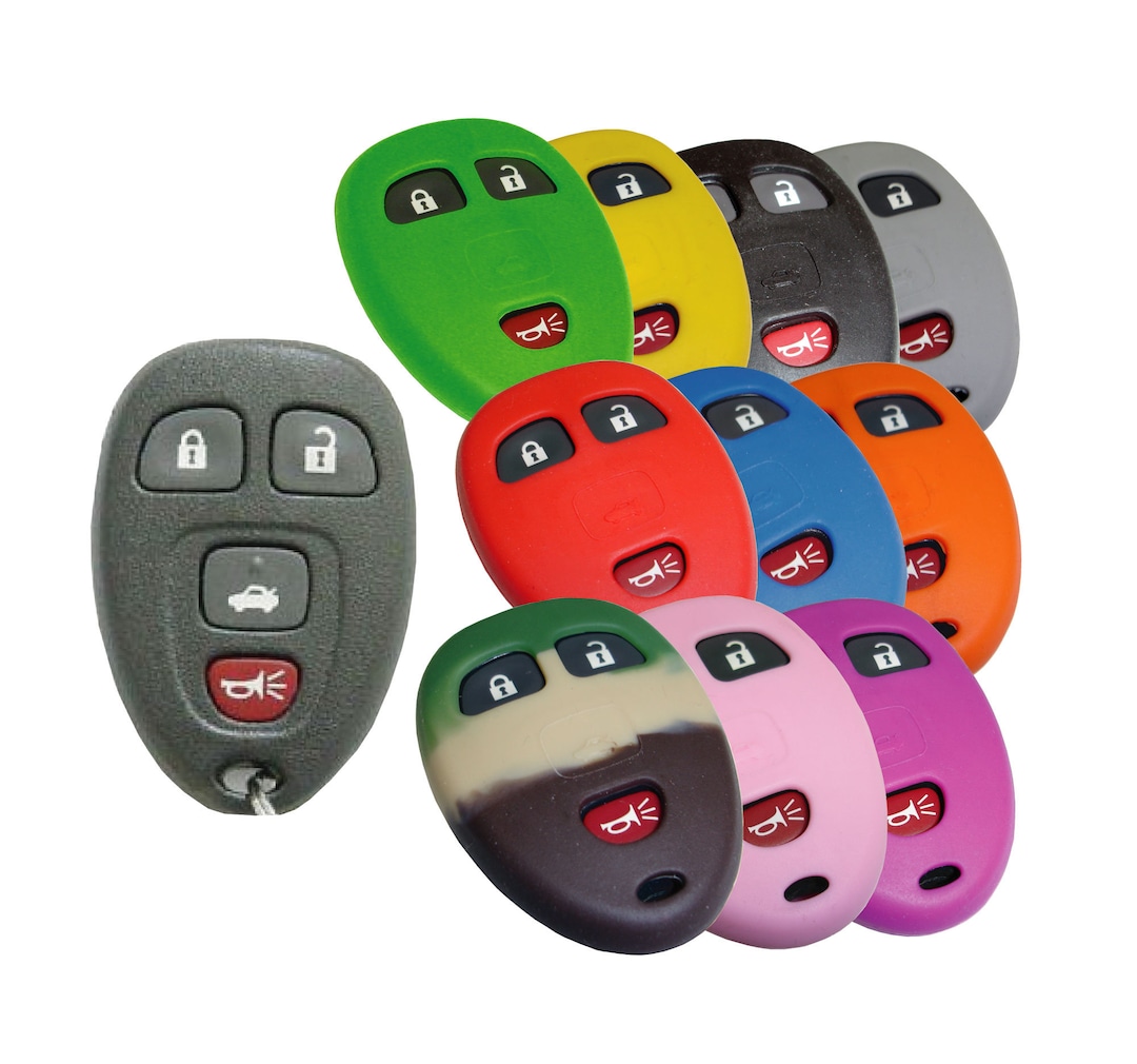 Keyless Entry Remote Rubber Key Fob Cover Fits Chevrolet Impala Malibu ...