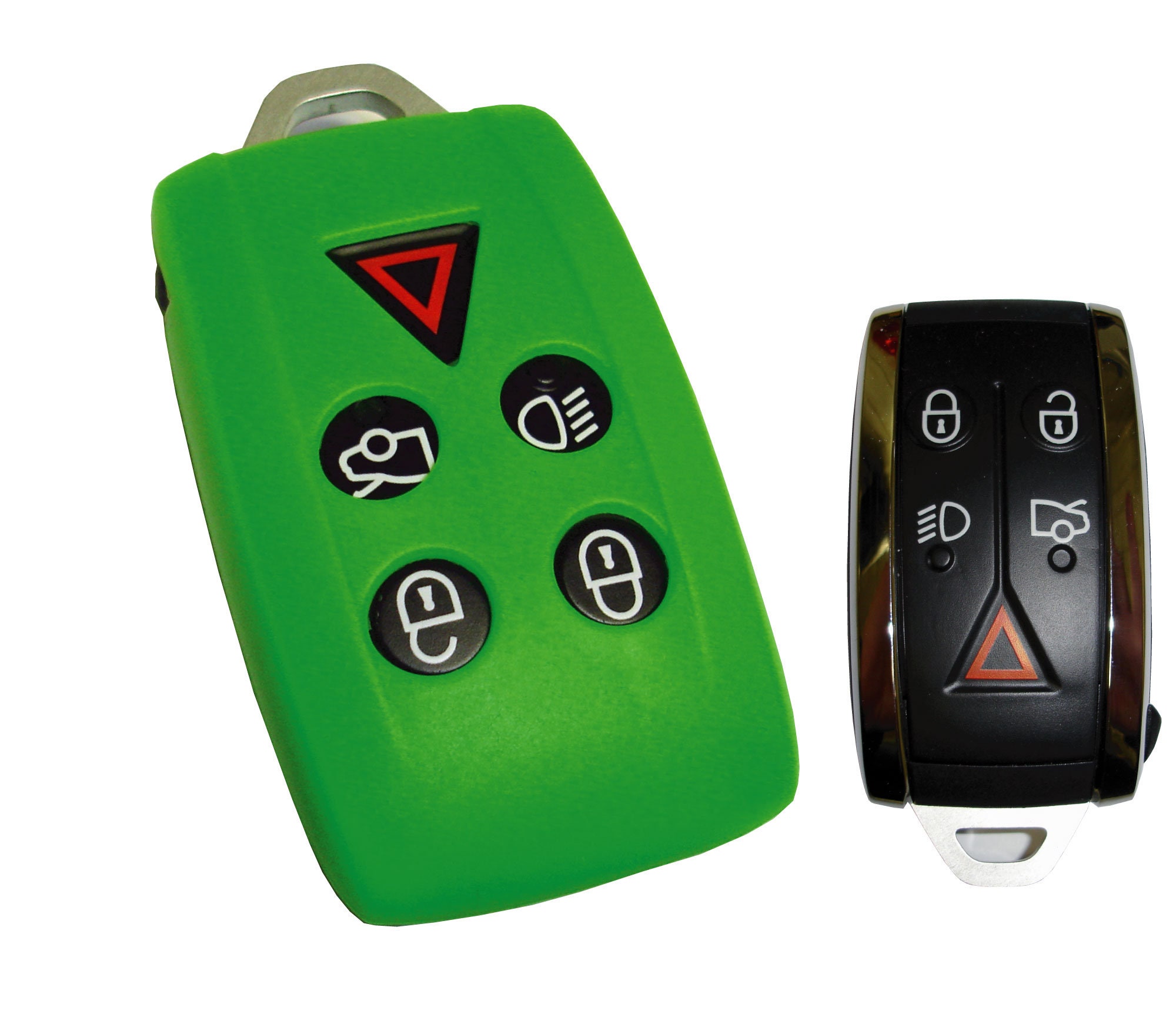 A Keyless Entry Remote Rubber Key Fob Cover Fits Jaguar 2006-12 With ...