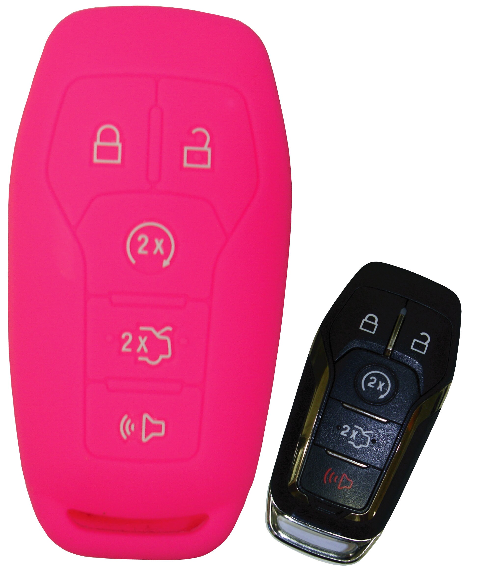 Keyless Entry Key Fob Silicone Rubber Remote Cover Fits Ford F150 ...