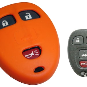 Keyless Entry Remote Rubber Key Fob Cover Fits Chevrolet Impala Malibu ...