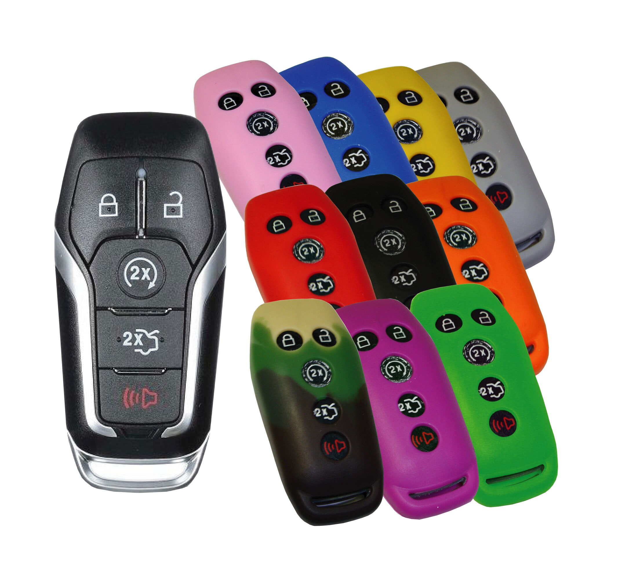 2 pack Keyless Entry Remote Key Fob Rubber Cover Fits Ford Lincoln Mustang Explorer 2015 2016 2017 F150 Part FRDB85 Etsy