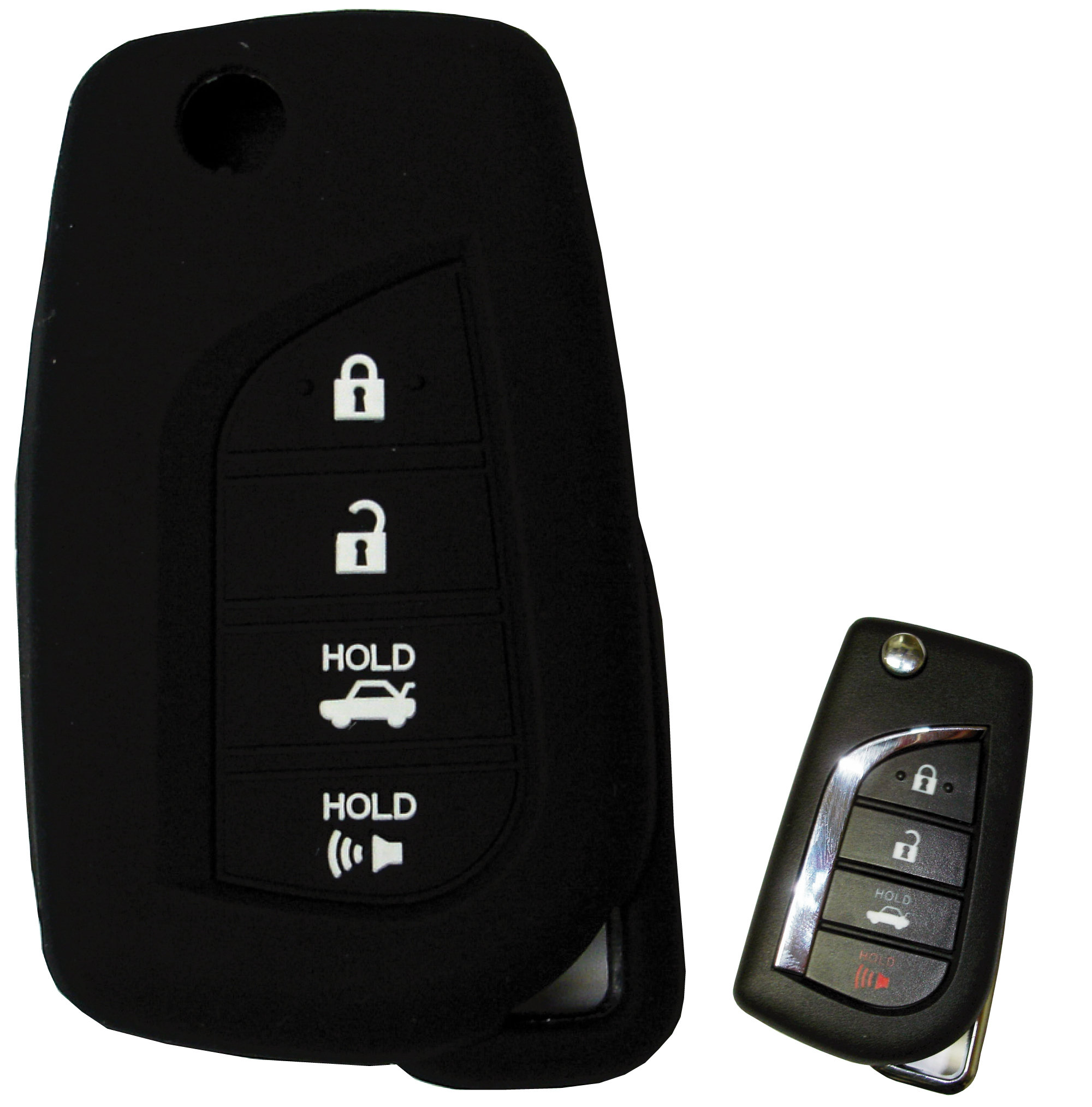 Keyless Entry Key Fob Rubber Remote Cover Fits Toyota Flip Key - Etsy