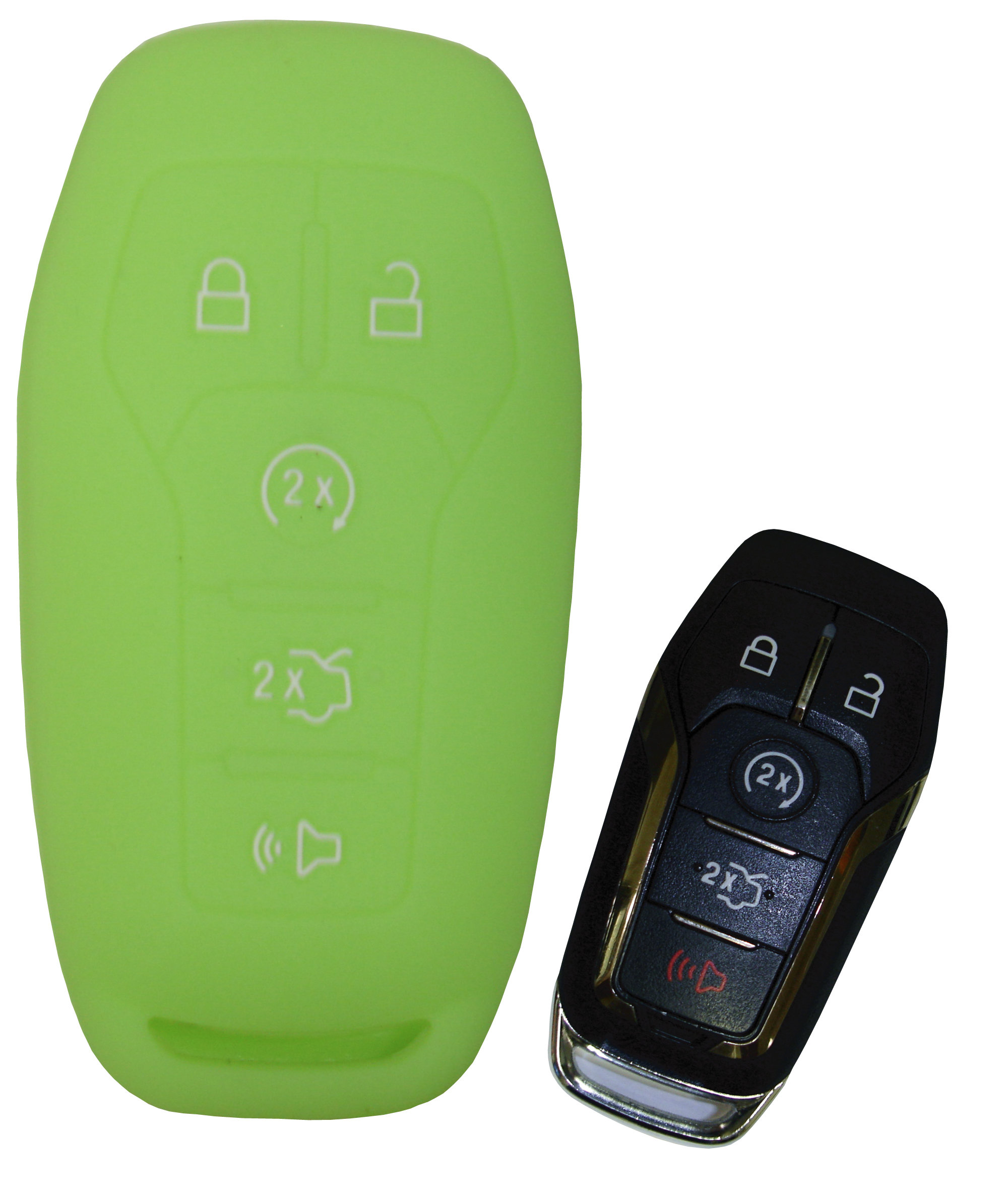 Keyless Entry Key Fob Silicone Rubber Remote Cover Fits Ford F150 ...