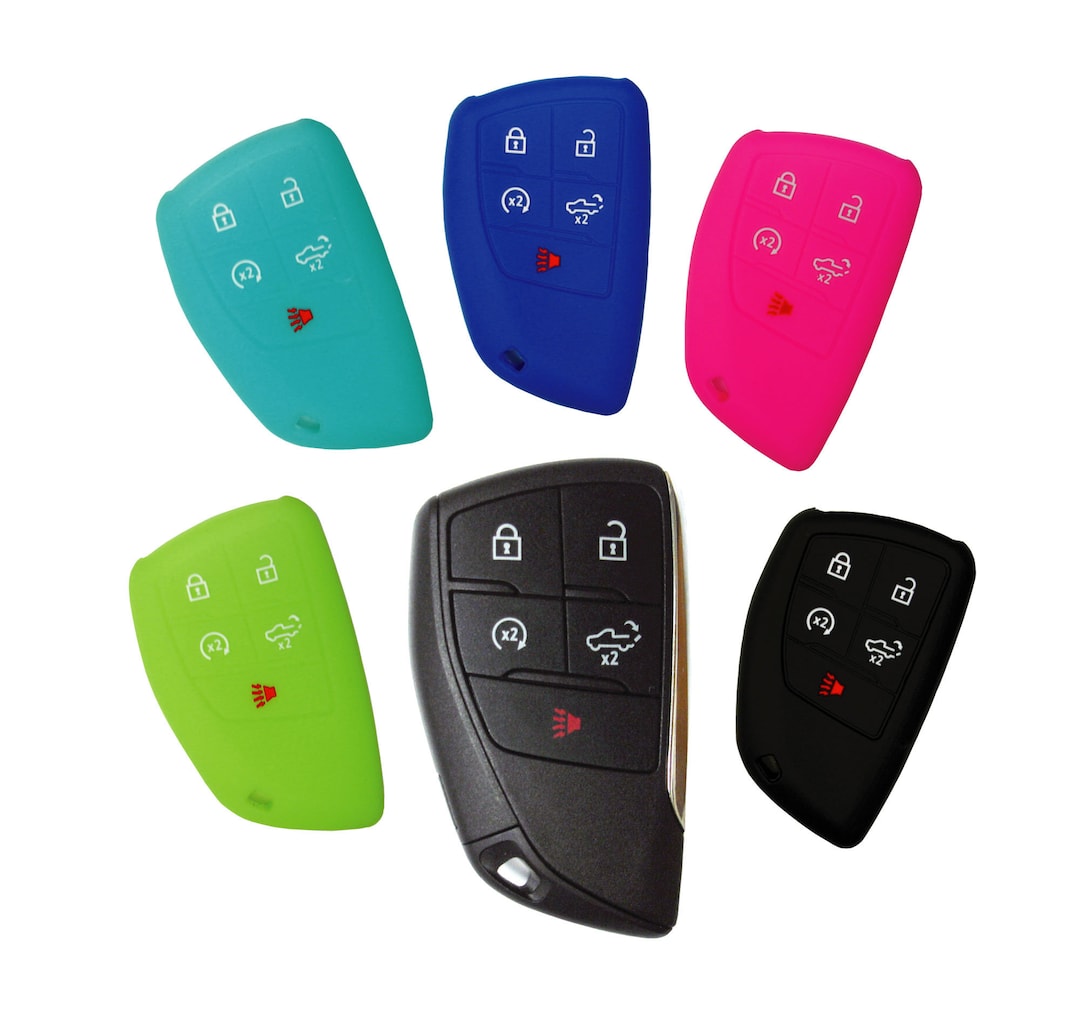 Keyless Entry Key Fob Silicone Rubber Remote Cover for Chevrolet GMC ...