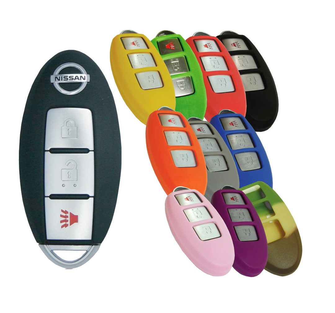 Keyless Entry Remote Rubber Key Fob Cover Fits Nissan 370Z Juke Leaf ...