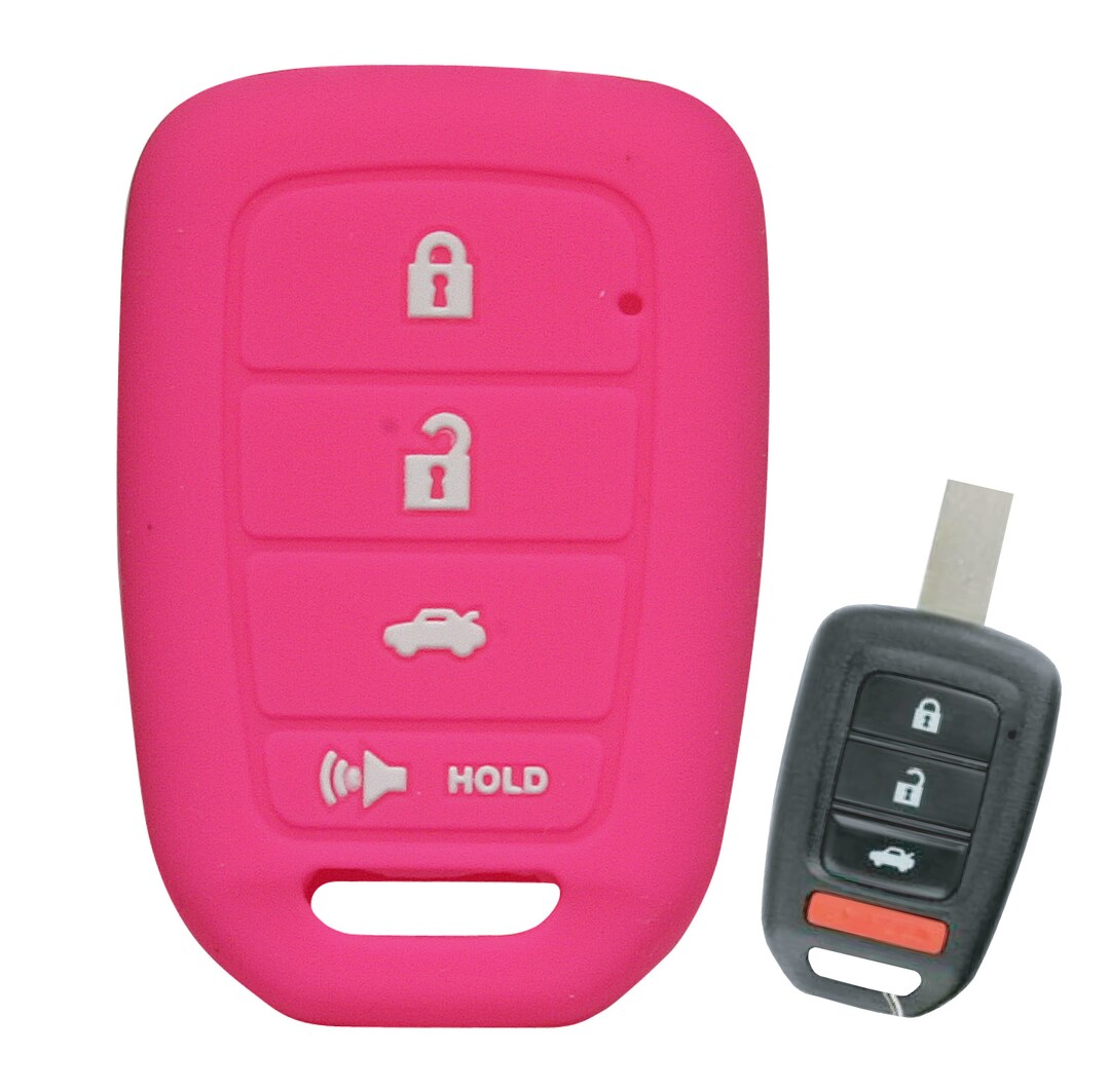 Keyless Entry Key Fob Silicone Rubber Remote Cover Fits Honda Civic ...