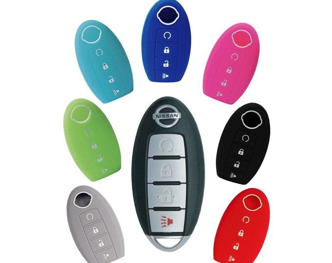Keyless Entry Key Fob Rubber Cover for Nissan Remote Kicks Murano Titan ...