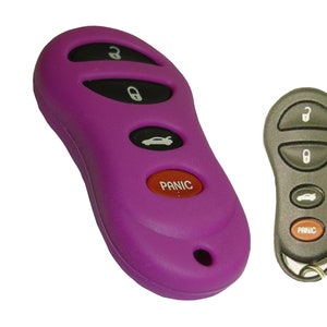 Keyless Entry Remote Rubber Key Fob Cover Fits Dodge Chrysler JEEP RAM ...