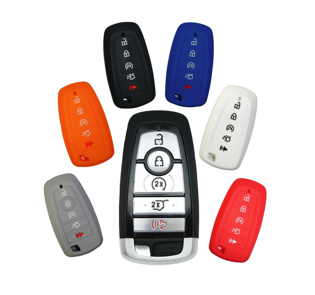 Keyless Key Fob Silicone Rubber Remote Cover Fits Ford Bronco With ...
