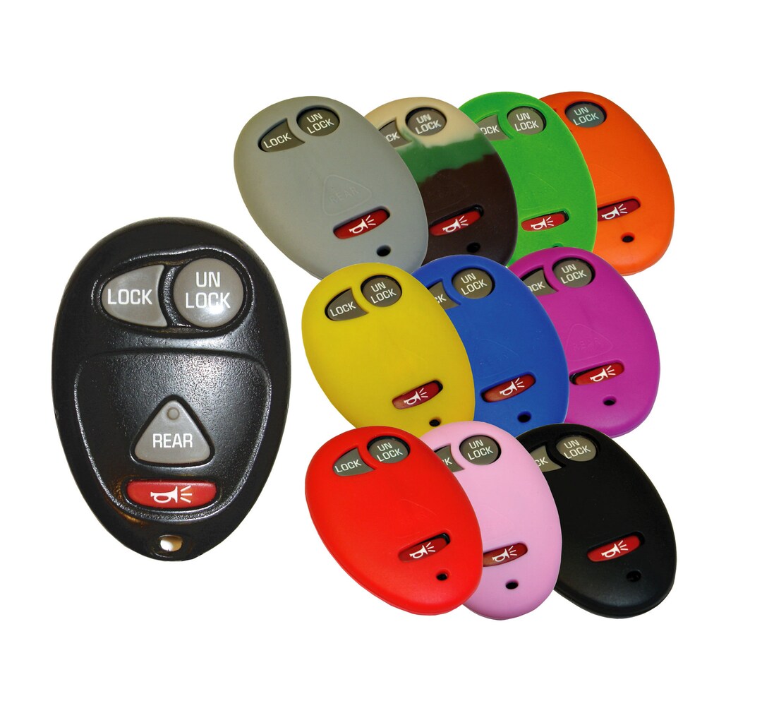 Keyless Entry Key Fob Remote Rubber Cover Fits Chevrolet Chevy GM Buick ...
