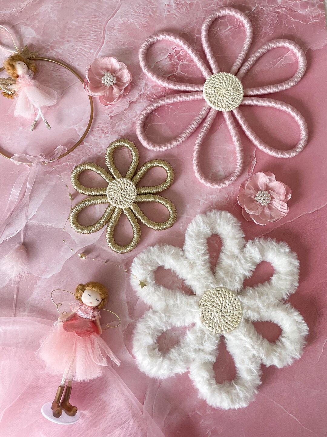 Flower Wall Hanging | Wildflower Trio | Kids Room Decor | Girls Room ...